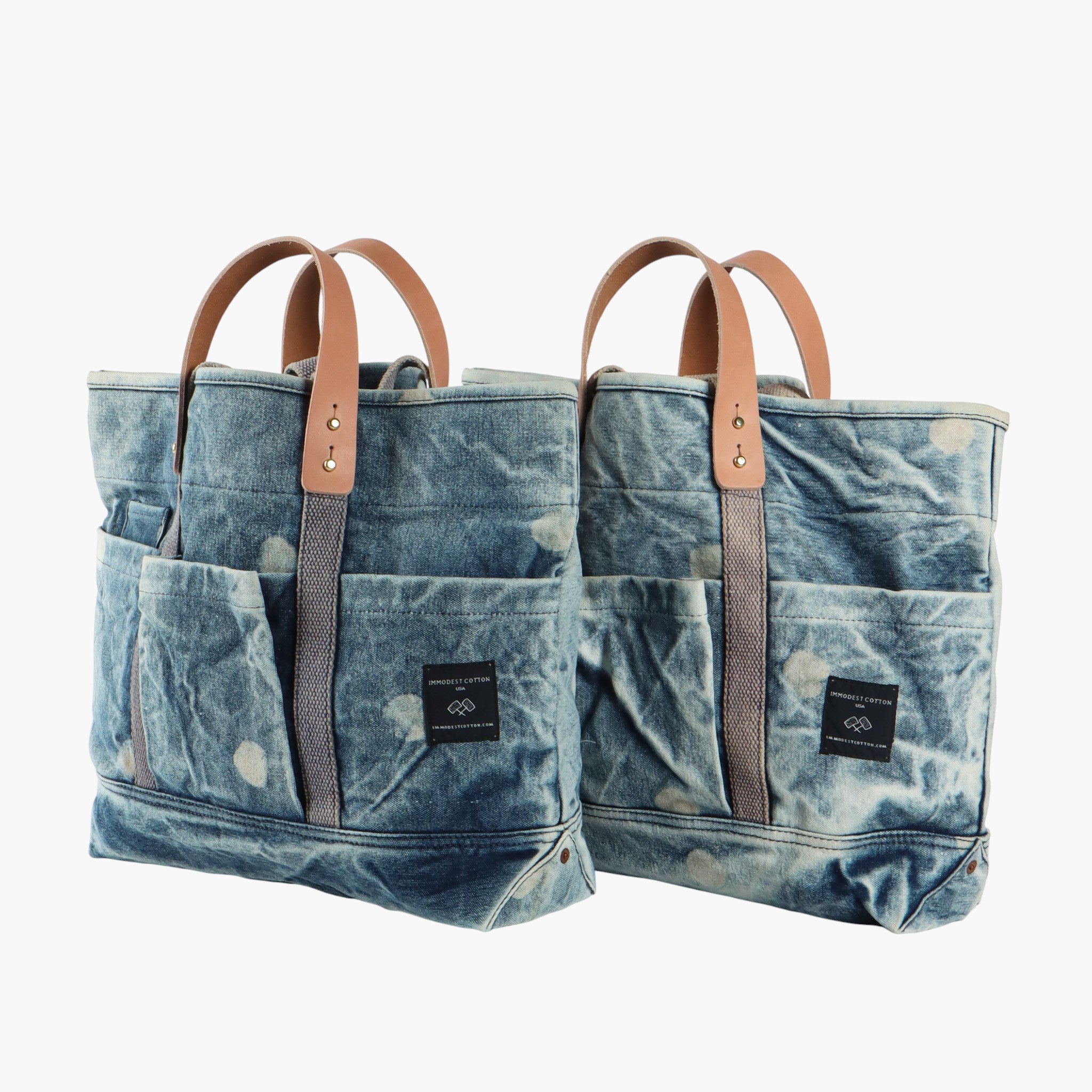 PRE-ORDER Construction Tote | Denim Moon – IMMODEST COTTON