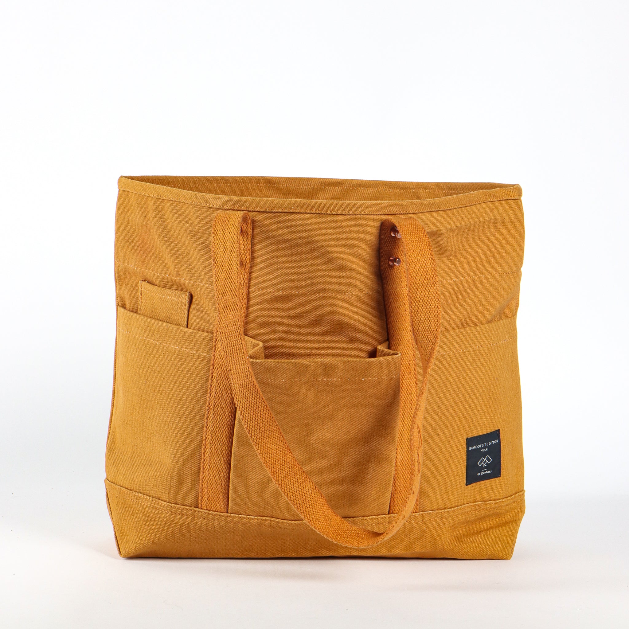 Construction Tote Mustard Seed – IMMODEST COTTON
