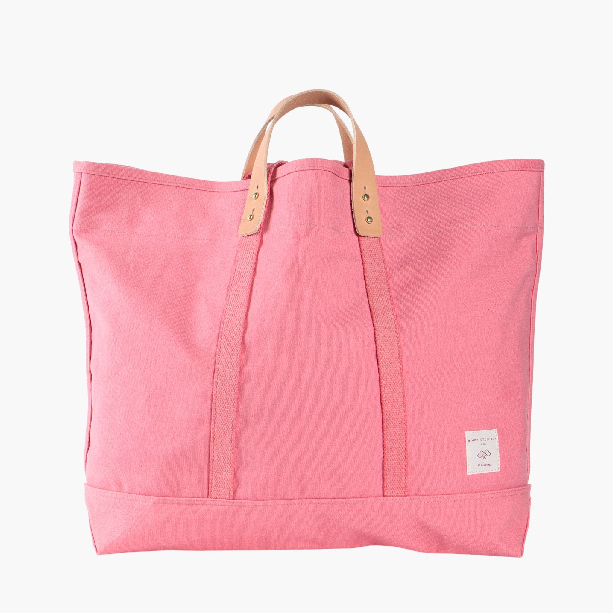 Large East West Tote | Flamingo – IMMODEST COTTON