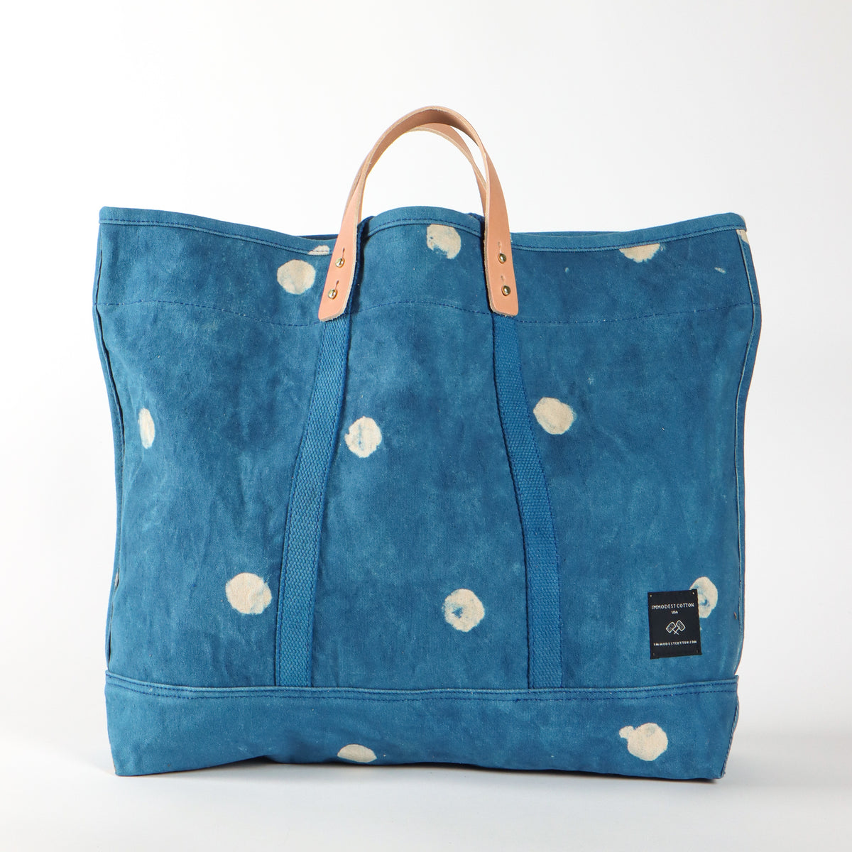 Large East West Tote | Lt Indigo Moon – IMMODEST COTTON