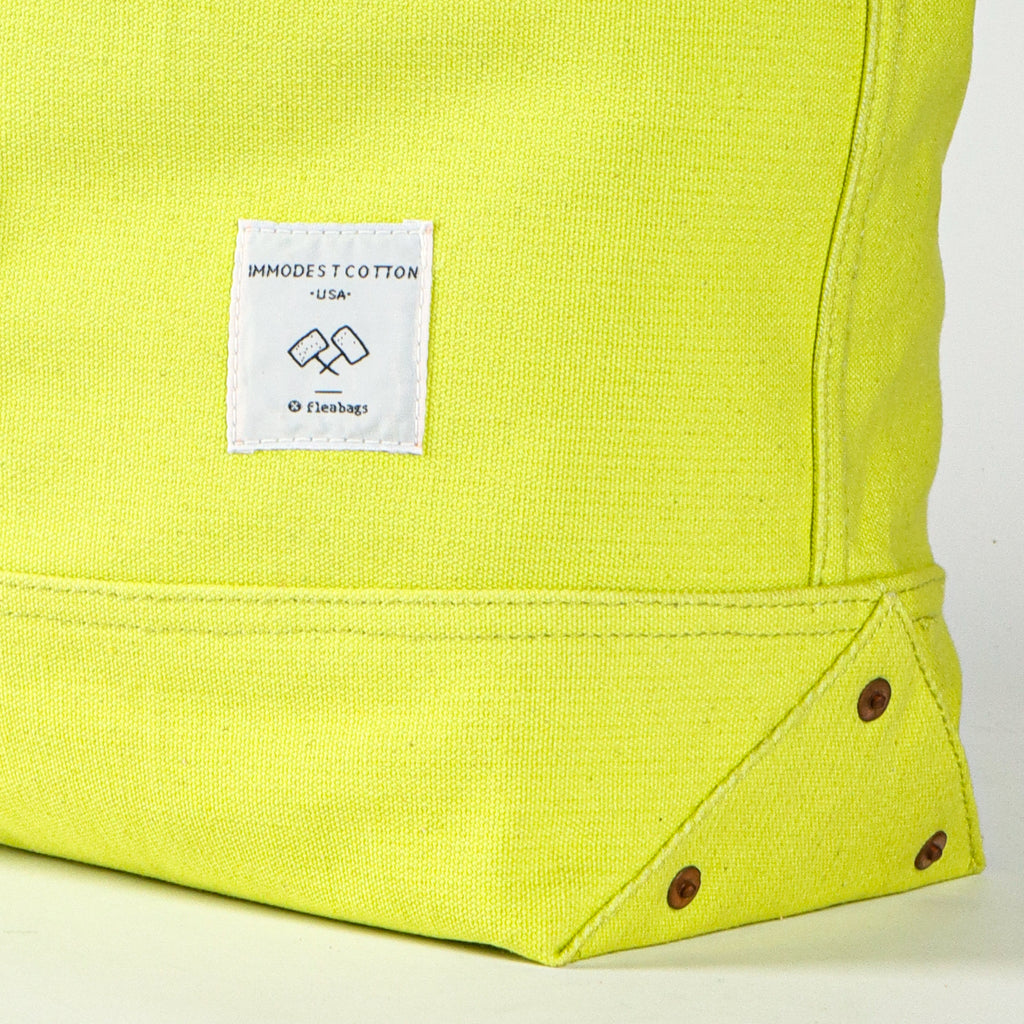 Large East West Tote | Lime – IMMODEST COTTON