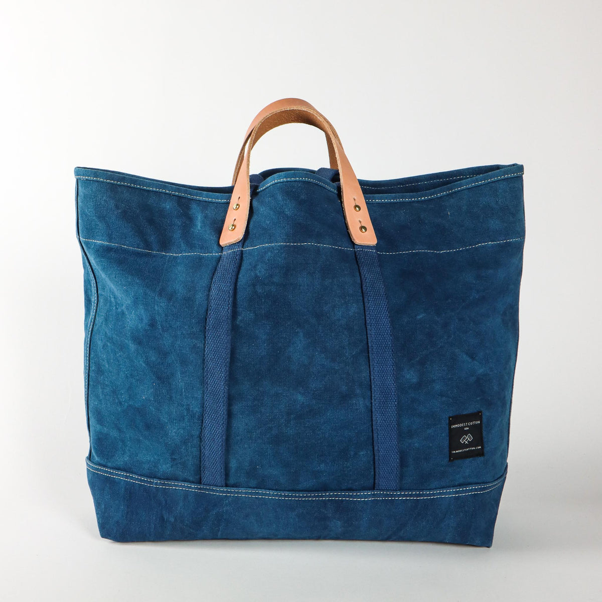 Large East West Tote | Indigo – IMMODEST COTTON