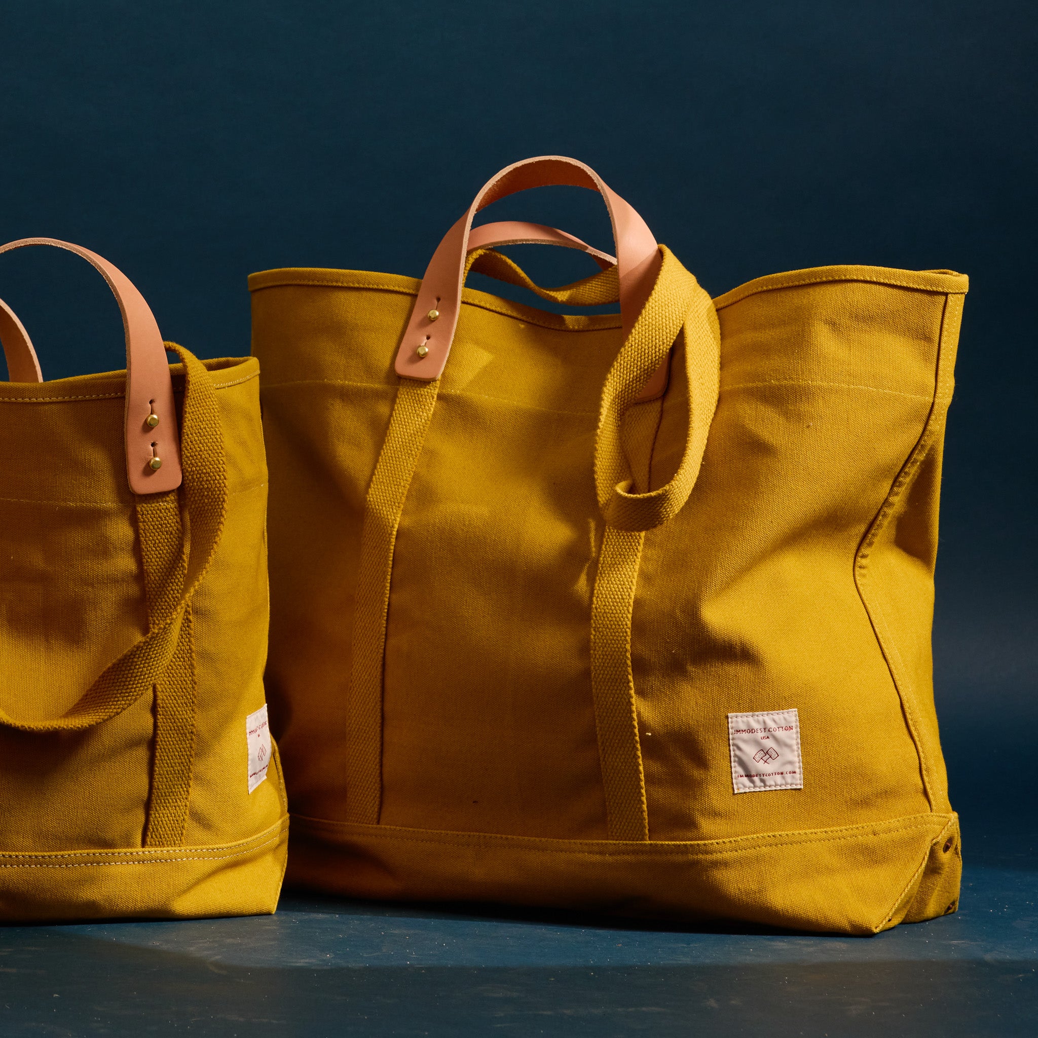 Large East West Tote | Chartreuse – IMMODEST COTTON