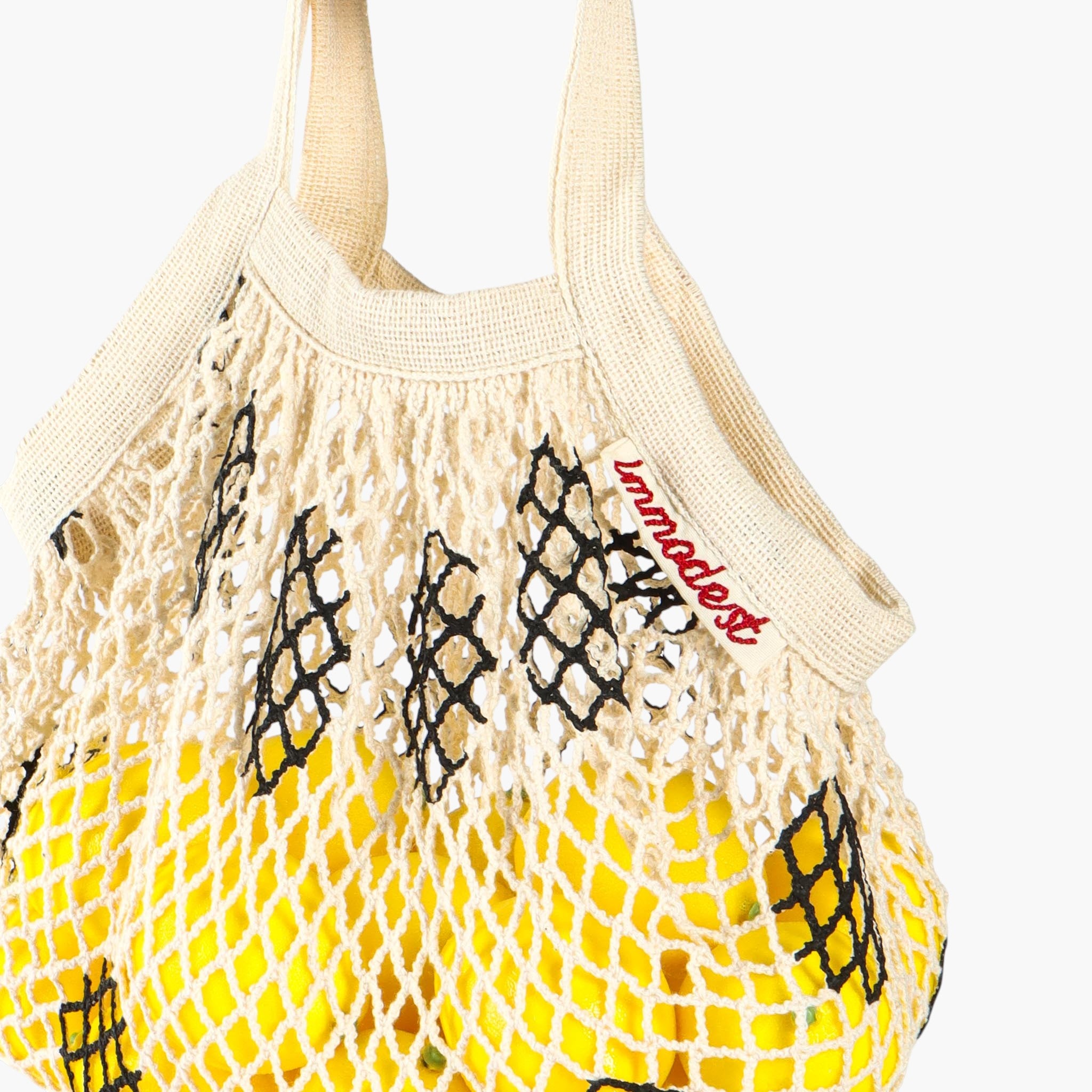 Tiny Net Bag | Black Dot – IMMODEST COTTON