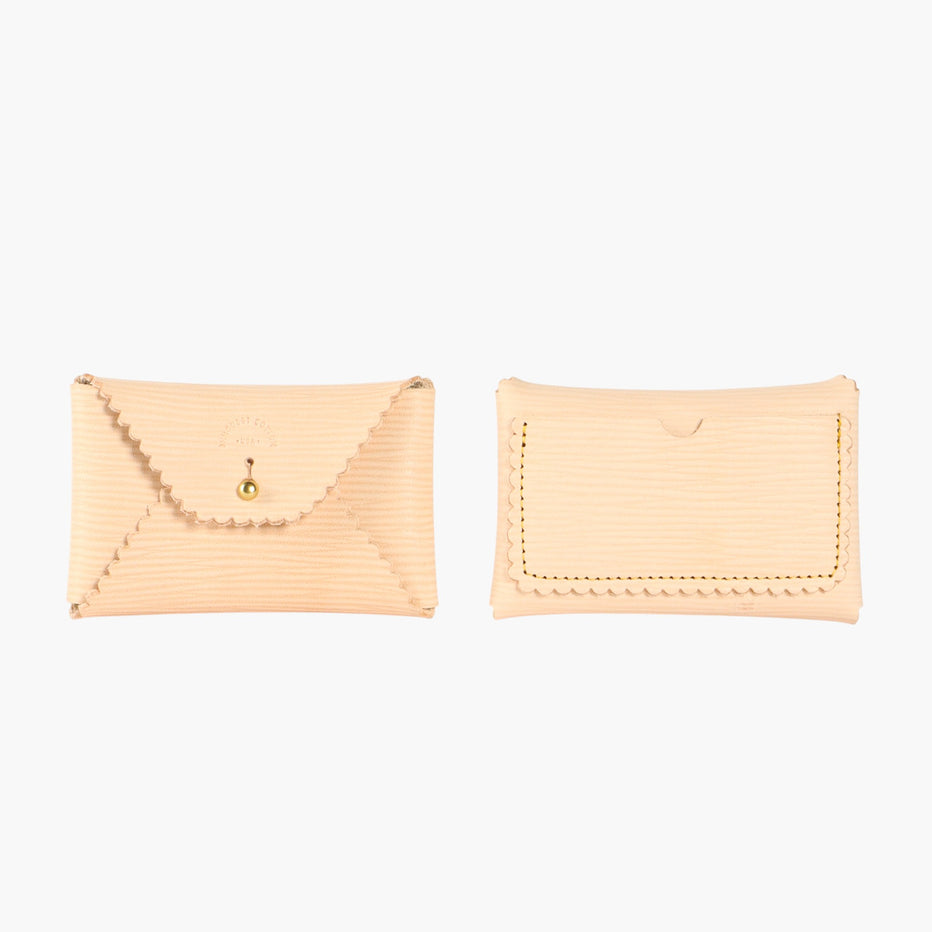 Scallop Wallet | Undyed Epi – IMMODEST COTTON