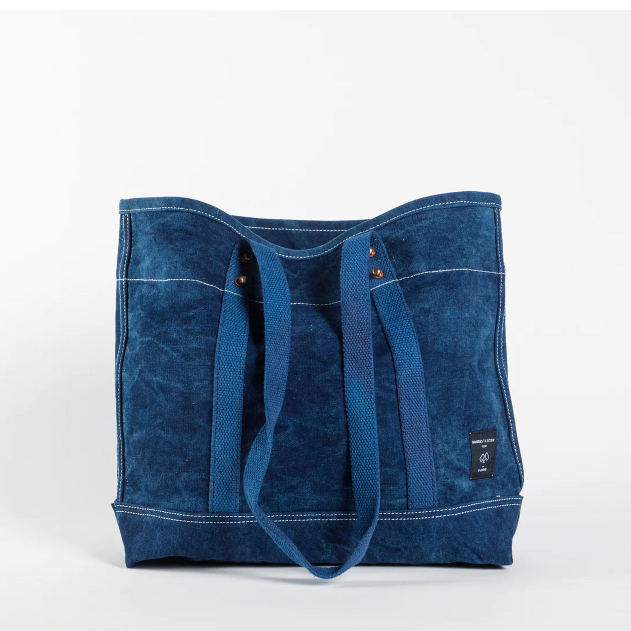 Small East West Tote Dark indigo – IMMODEST COTTON