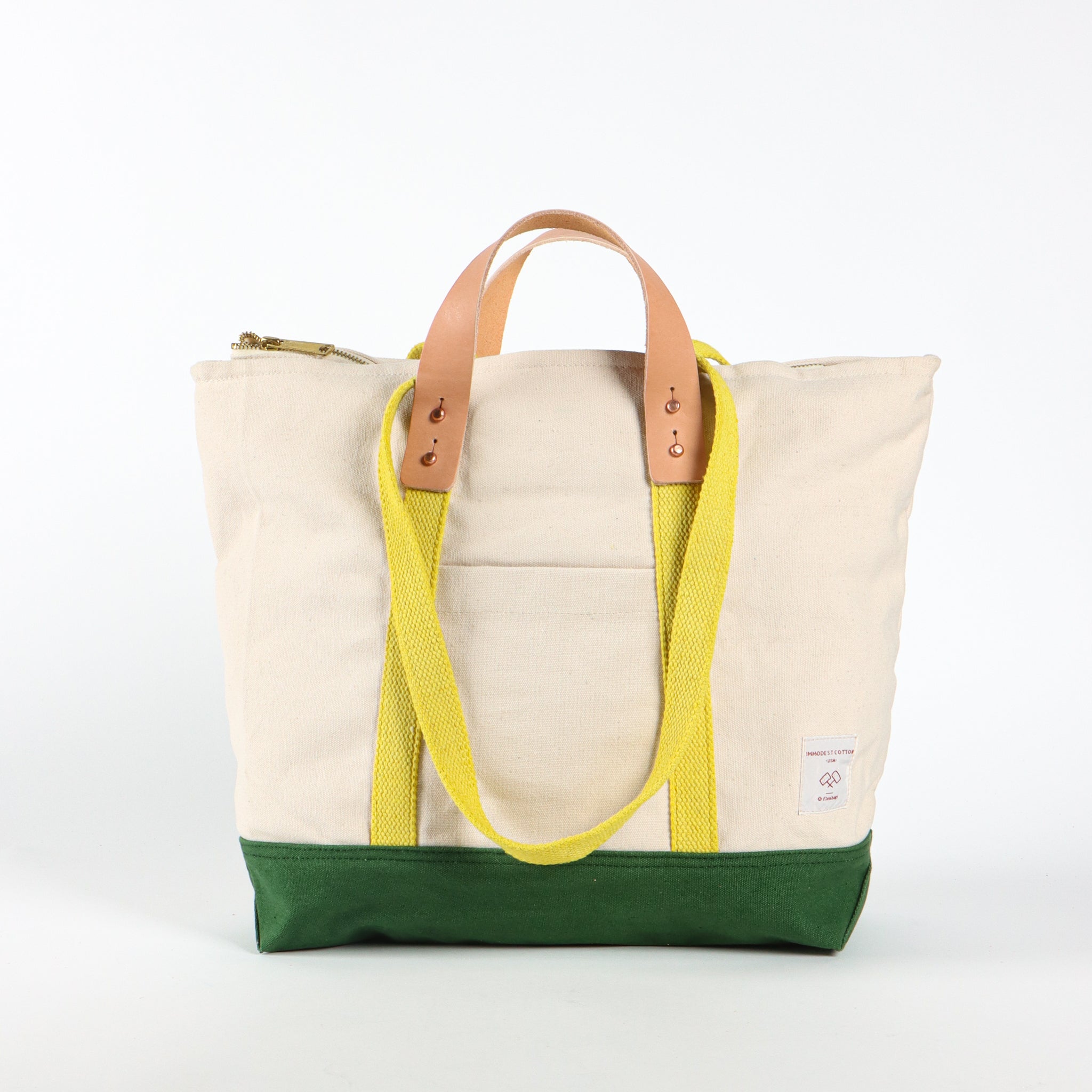 Small Zipper Tote | Earth – IMMODEST COTTON