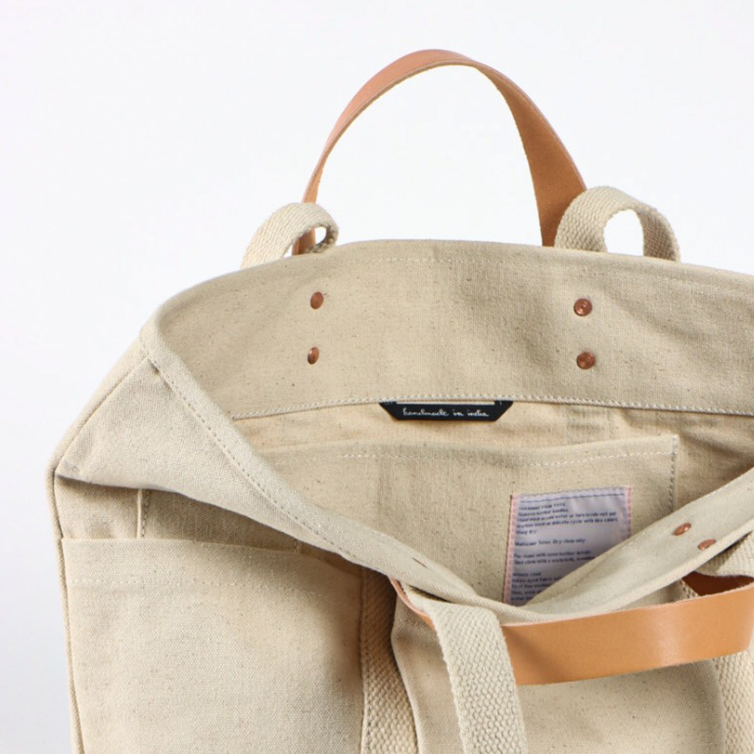 Construction Tote | Natural – IMMODEST COTTON
