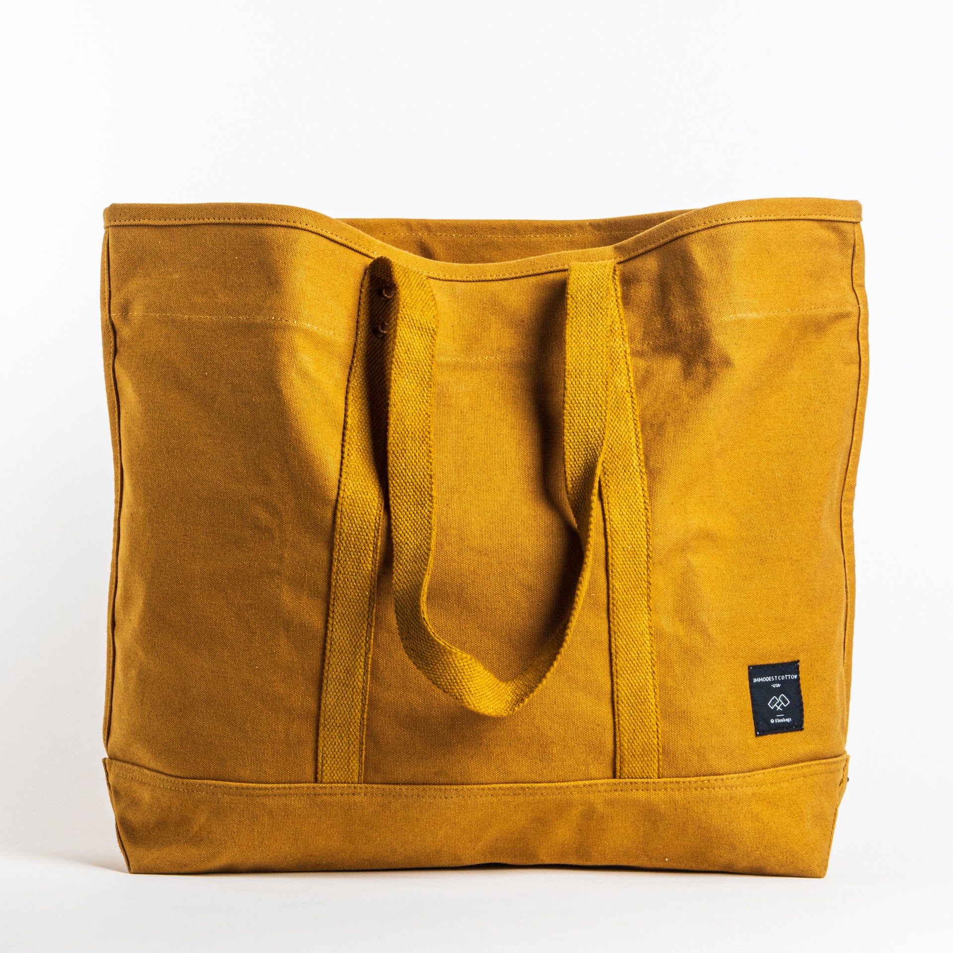 Large East West Tote | Mustard Seed – IMMODEST COTTON