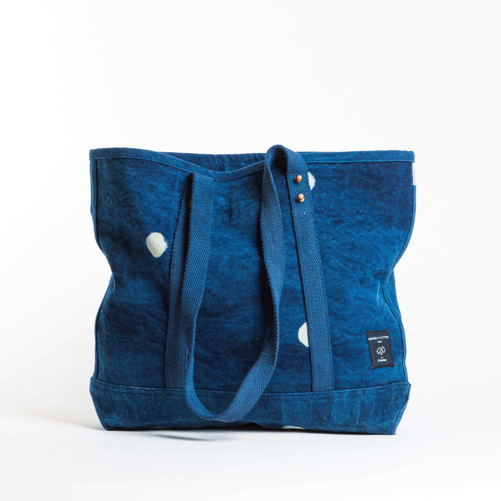 Small East West Tote | Dark Indigo Moon – IMMODEST COTTON