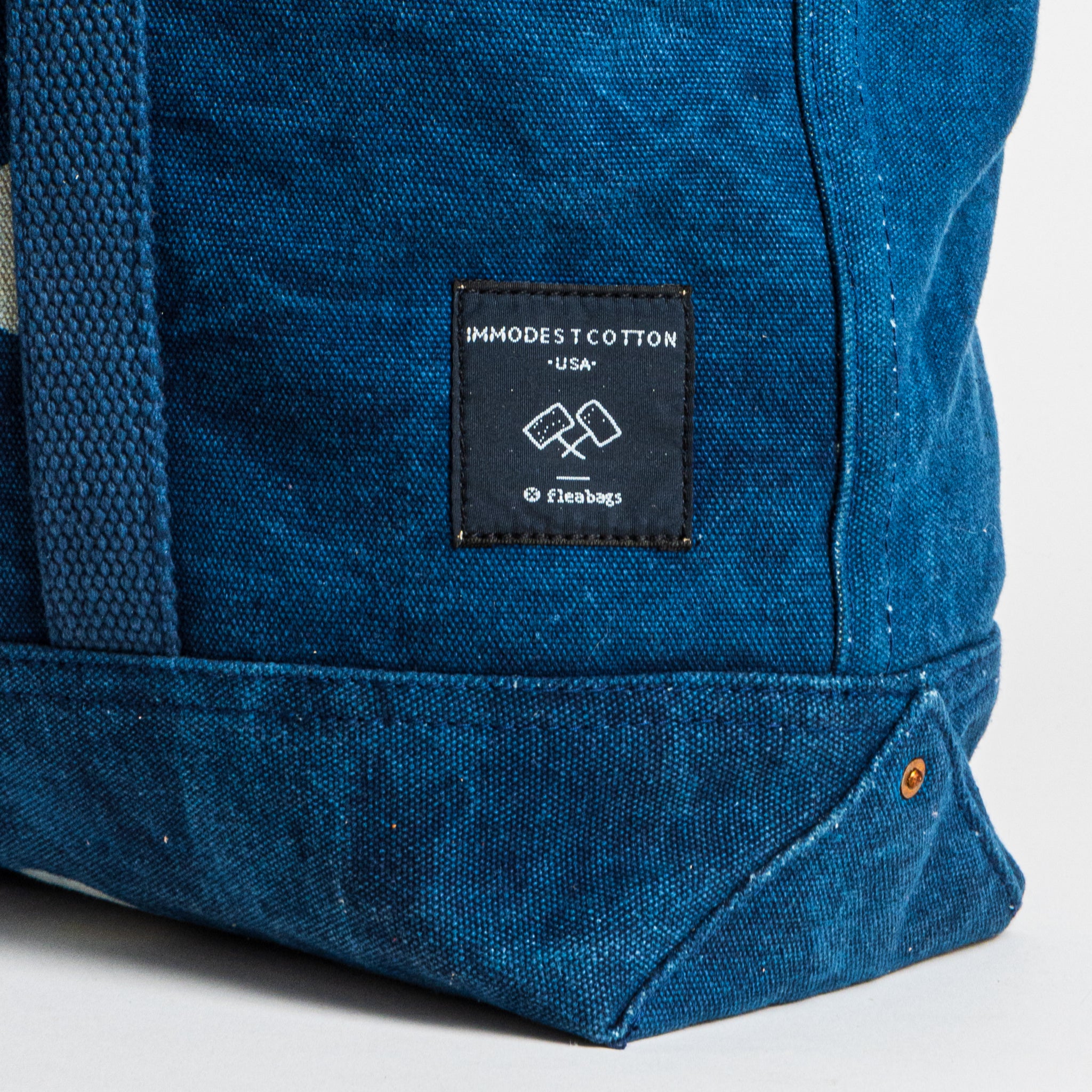 Small East West Tote | Dark Indigo Moon – IMMODEST COTTON